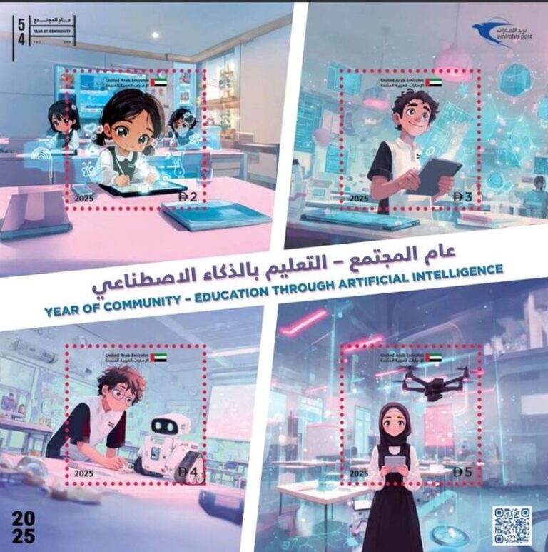 Emirates Post Releases Stamps Celebrating AI’s Integration Into UAE ...